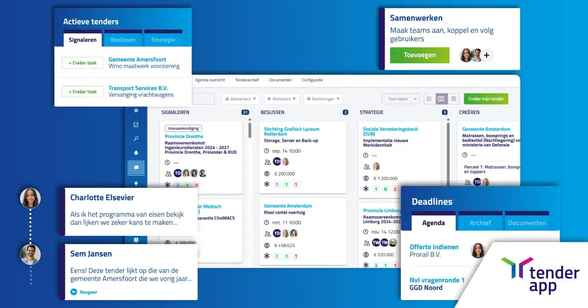 Tender Management - Overzichtelijk beheer in TenderApp